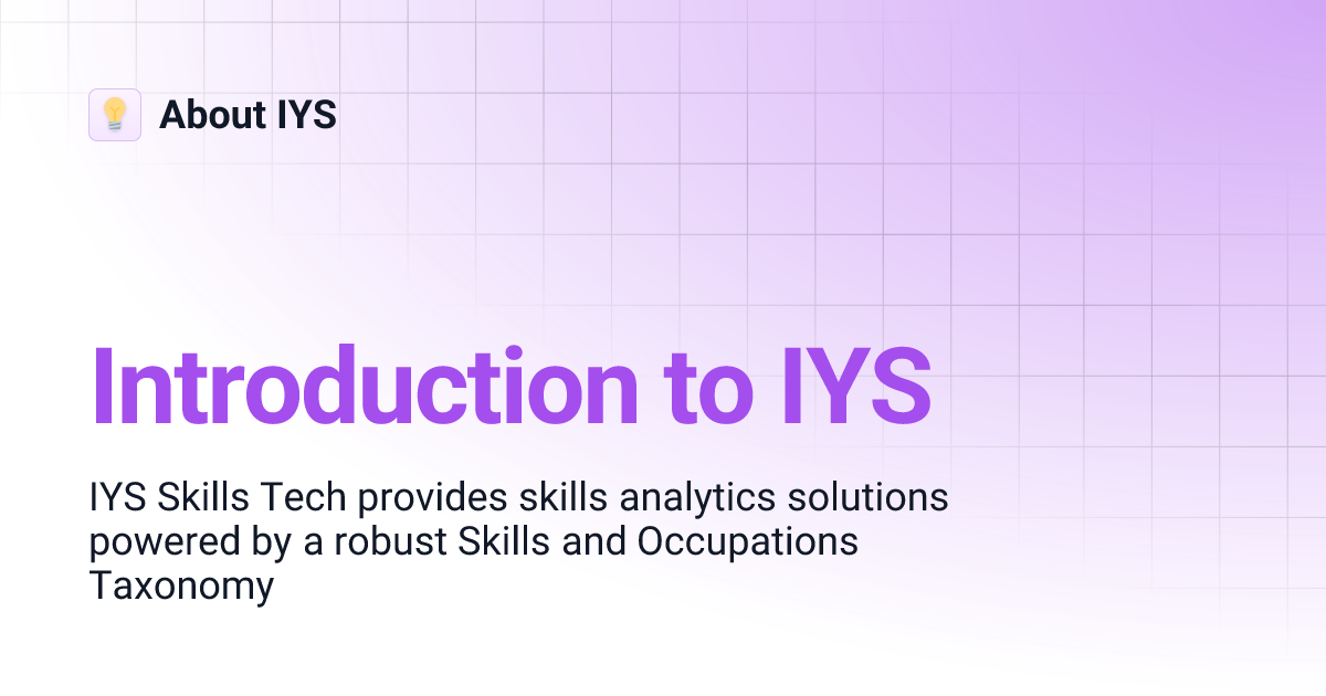 Introduction to IYS | About IYS